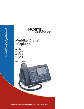 Nortel Networks M3900 M3902, M3903, M3904 User Guide | Manualzz