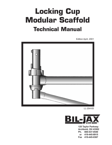 Bil-Jax Modular Scaffold Technical Manual | Manualzz