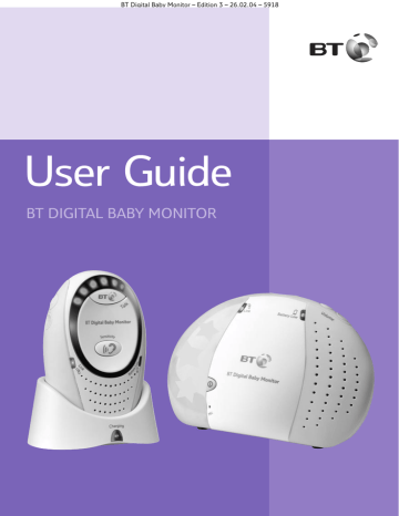 BT Digital Baby Monitor User Guide | Manualzz