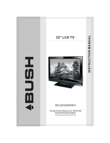 Bush LCD TV IDLCD3205HDV Instruction Manual | Manualzz