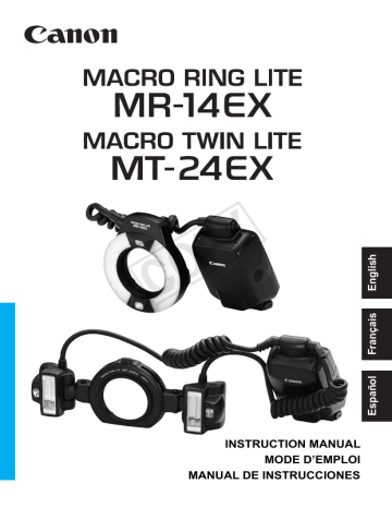 Canon MR 14EX, MT 24EX Instruction Manual | Manualzz