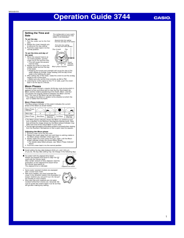 CASIO 3744 Operation Guide | Manualzz