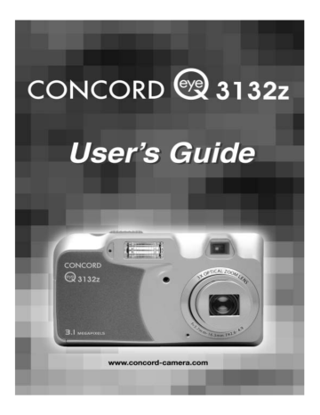 CONCORD camera 3132z User's Guide | Manualzz