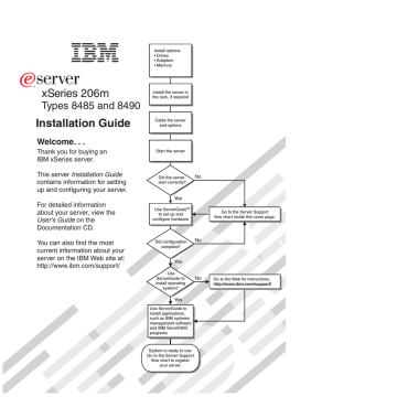 IBM xSeries 206m 8485, xSeries 206m 8490 Installation Guide | Manualzz