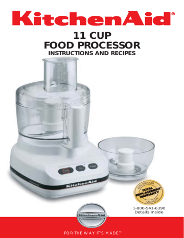 KitchenAid 11 CUP Food Processor Instructions | Manualzz