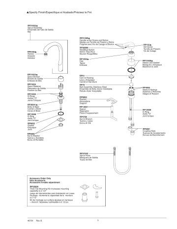 Delta 190 Single Lever Waterfall Bar Faucet Installation Instructions ...