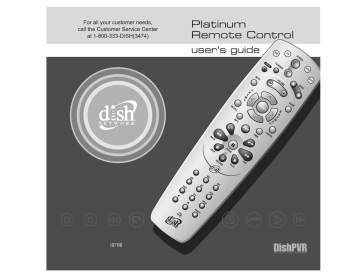 DISH Network Platinum Remote Control User's Guide | Manualzz