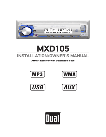Dual MXD 105 Installation/Owner's Manual | Manualzz