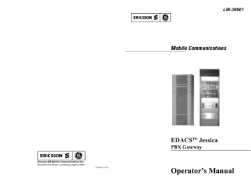 PBX Gateway Jessica Operator’s Manual | Manualzz
