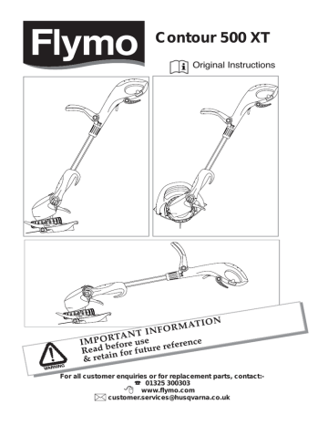 Flymo Contour 500 XT Instruction Manual | Manualzz