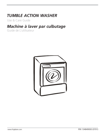 Frigidaire Washing Machine User Guide | Manualzz
