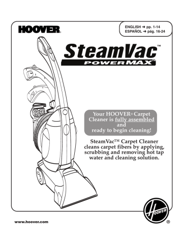 Hoover Steam Vac Instructions