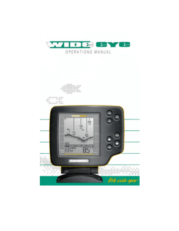 Humminbird Wide Eye Fishfinder Operations Manual | Manualzz