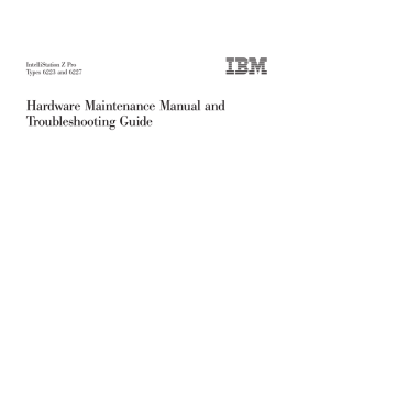 IBM 6223 Personal Computer Troubleshooting guide | Manualzz