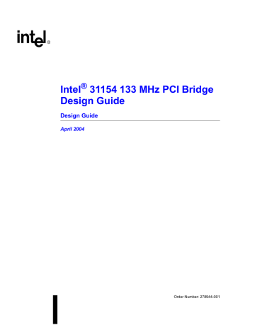 PCI Bridge 31154 133 MHz Design Guide | Manualzz