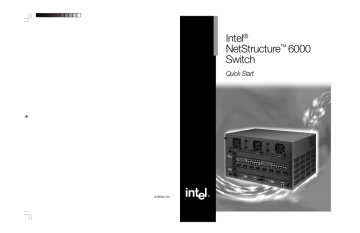 Intel NetStructure 6000 Quick Start | Manualzz