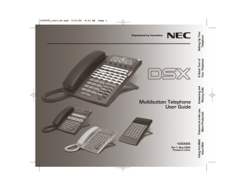 NEC DSX Multibutton Telephone User Guide | Manualzz