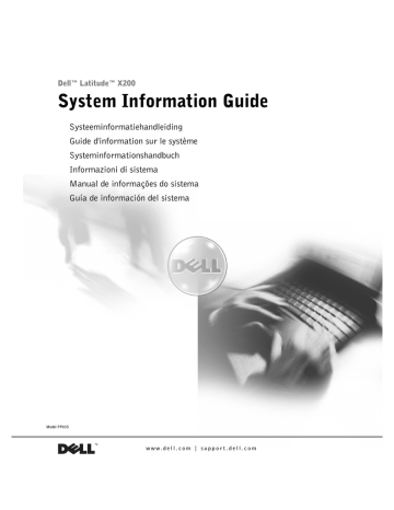 Dell Latitude X200 System Information Guide | Manualzz