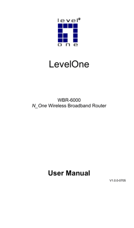 Wireless Broadband Router WBR 6000 User Manual | Manualzz