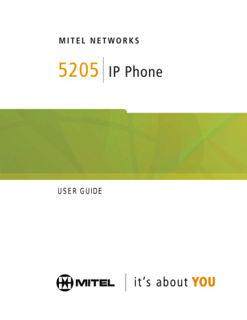 Mitel 5205 IP Phone User Guide | Manualzz