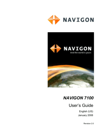 NAVIGON 7100 User’s Guide | Manualzz
