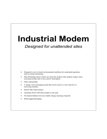 Industrial Modem IG6000 User Guide | Manualzz