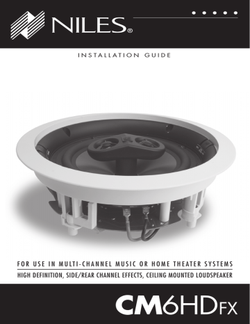 Niles CM6 HDfx Installation Guide | Manualzz