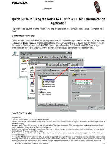 Nokia 6210 Quick Guide | Manualzz