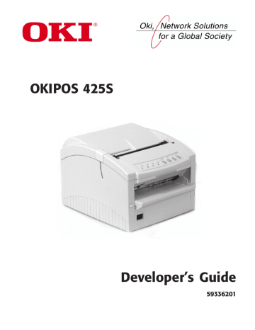 OKIPOS 425S Developer's Guide | Manualzz