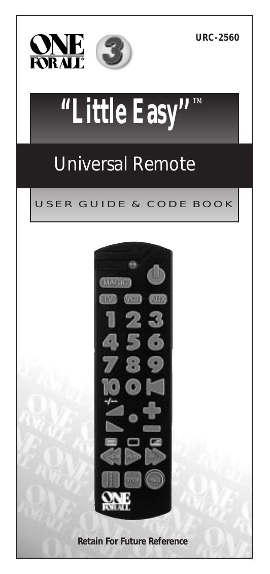 Universal 3 Remote Manual