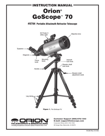 Orion GoScope 70 - Instruction Manual | Manualzz