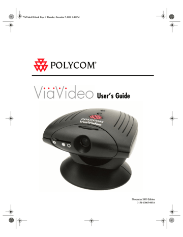 Polycom ViaVideo User's Guide | Manualzz