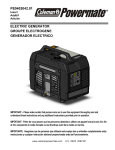Coleman Powermate electric generator User Manual | Manualzz