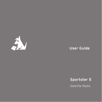 SIRIUS Satellite Radio Sportster SP5 User Guide | Manualzz