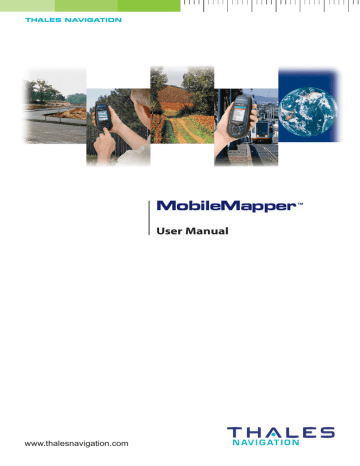 MobileMapper User Manual | Manualzz
