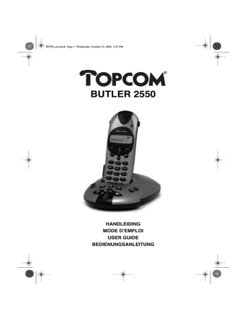 Topcom Butler 2550 User Guide | Manualzz