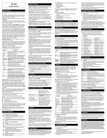 HP 30s Scientific Calculator User manual | Manualzz
