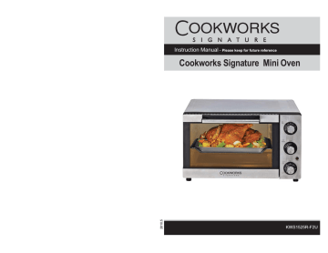 Cookworks Signature KWS1525R-F2U Mini Oven Instruction Manual | Manualzz
