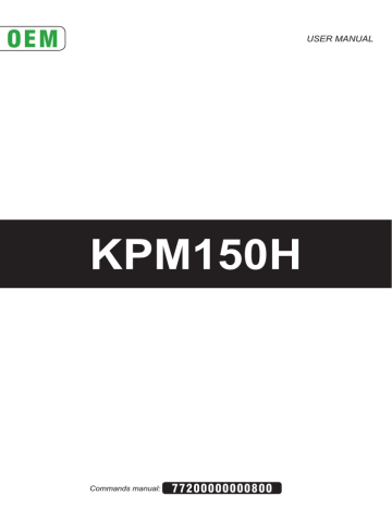 KPM150H - Thermal Printer User Manual | Manualzz
