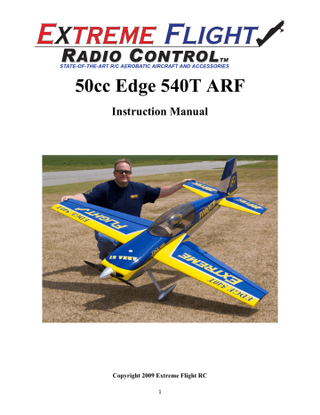 Extreme Flight 50cc Edge 540T Instruction manual | Manualzz