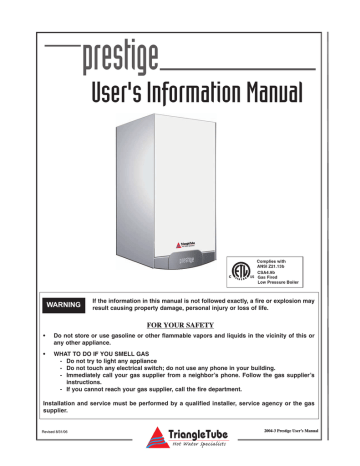 Prestige Solo 110 User's Information Manual | Manualzz