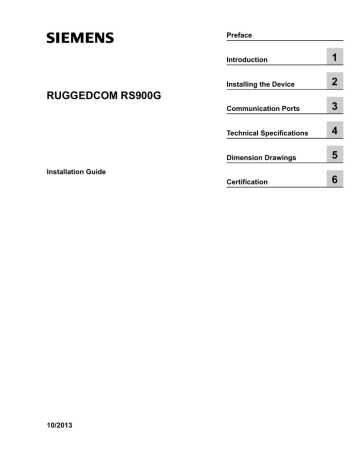 Ethernet switch RUGGEDCOM RS900G Installation Guide | Manualzz