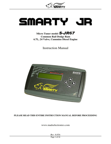 Smarty JR S-JR67 Instruction Manual | Manualzz