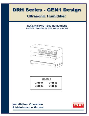 Stulz DRH-04 Installation, Operation & Maintenance Manual | Manualzz