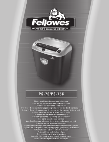 Fellowes Powershred PS-70 Manual | Manualzz
