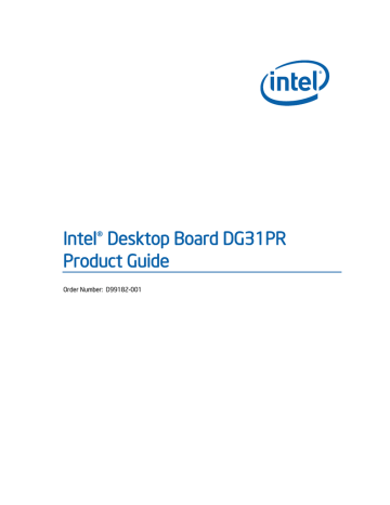 Intel DG31PR motherboard User guide | Manualzz