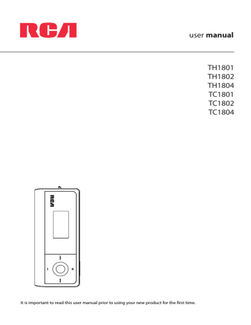 RCA TH1802 User manual | Manualzz