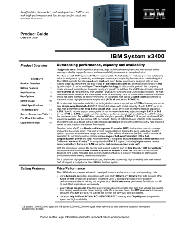 IBM eServer System x3400 M2 User guide | Manualzz