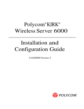 Polycom Wireless Server 6000 Product information | Manualzz