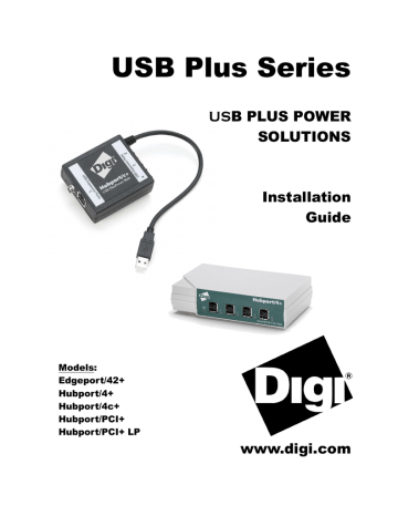 Digi Hubport/4+ Installation guide | Manualzz